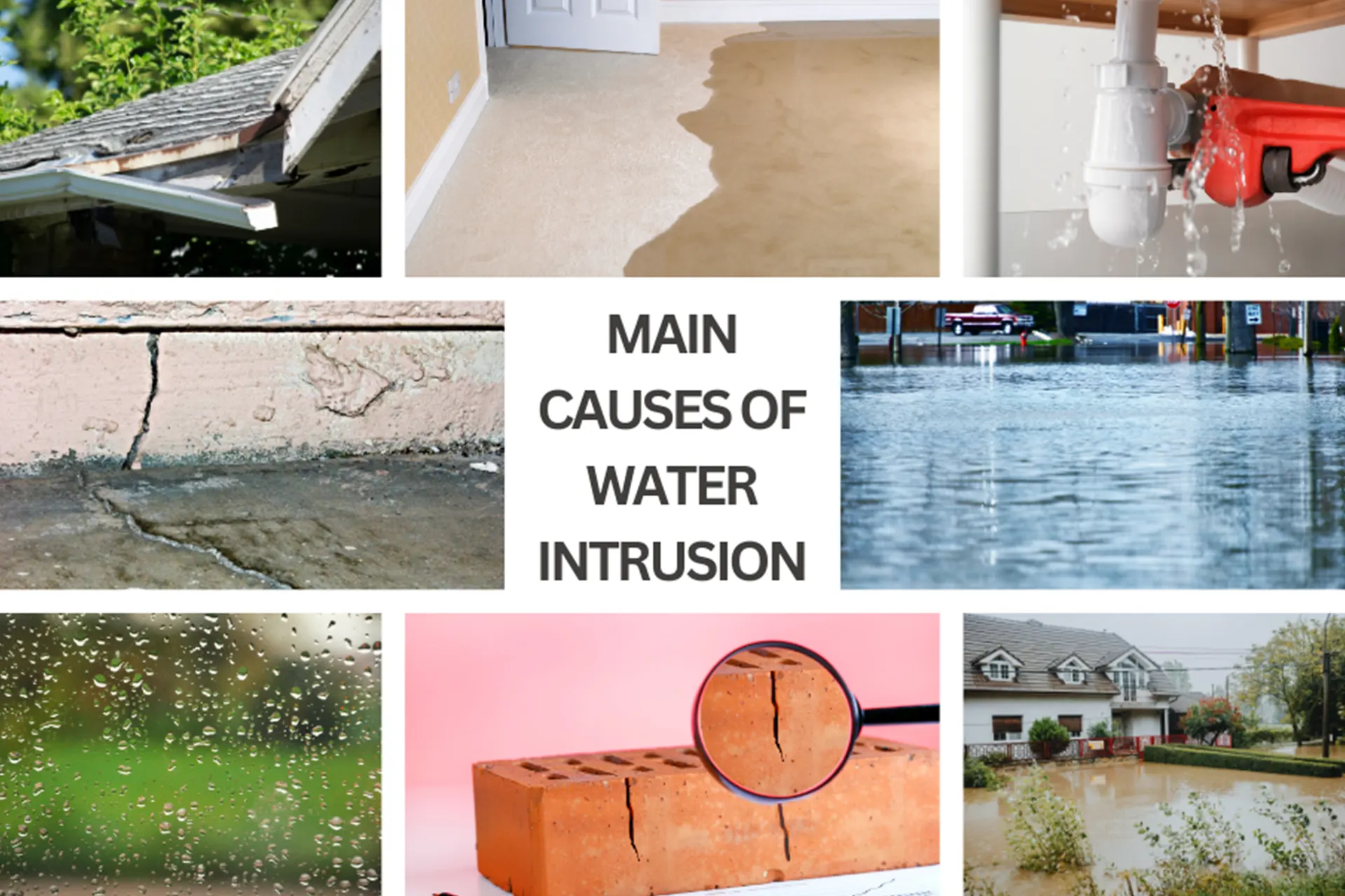 Main Causes Of Water Intrusion | Homeowners Guide | Zavza Seal LLC